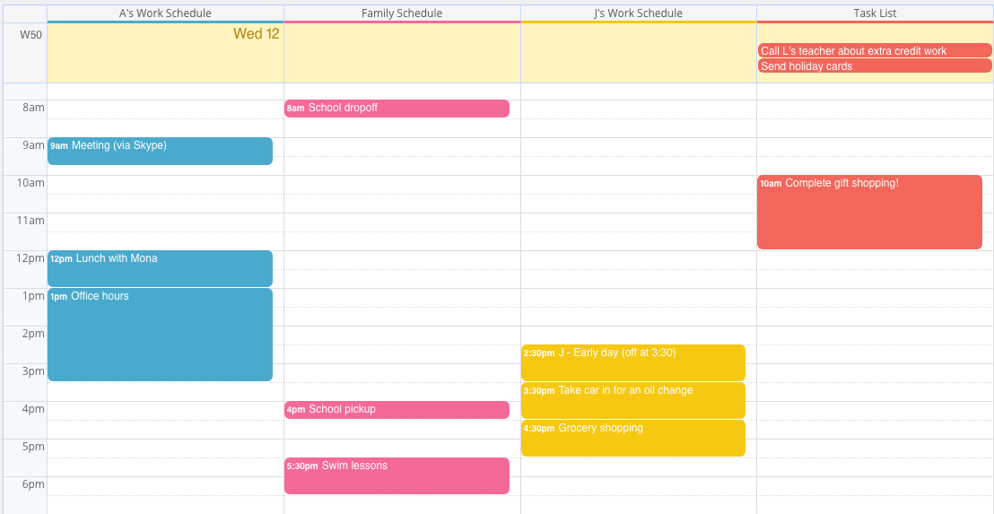 Manage Tasks and Unscheduled Events with Your Teamup Calendar | Teamup Blog
