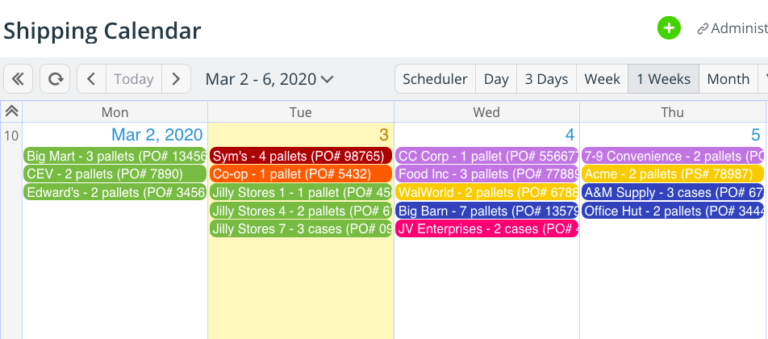 Easy Shipping Calendar and Delivery Tracking with Teamup | Teamup Blog