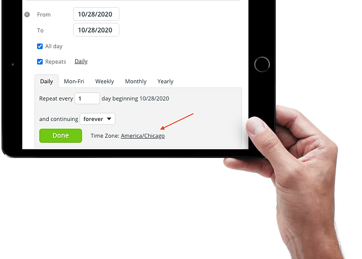 Adjust Time Zone For Recurring Events Teamup News Tips Stories