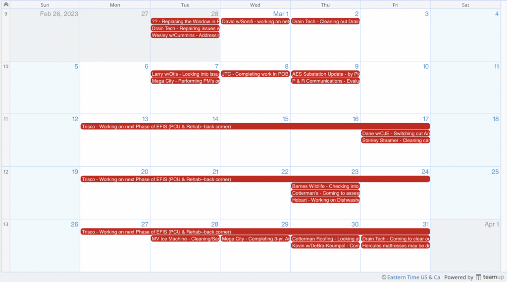How a Hospital's Maintenance Dept Schedules Shifts and Repairs | Teamup ...