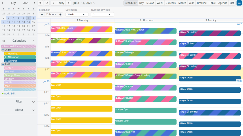 Visualize Availability, Match Resources with Visual Cues in Calendar ...