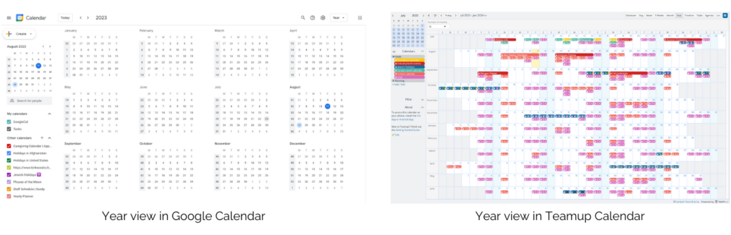 Better Yearly Planning with Teamup's Customizable Full Year Calendar ...