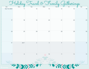 Free Printable Holiday Planners | Teamup Blog