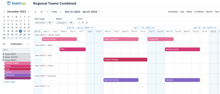 How to Organize Teams with a Teamup Calendar | Teamup Blog