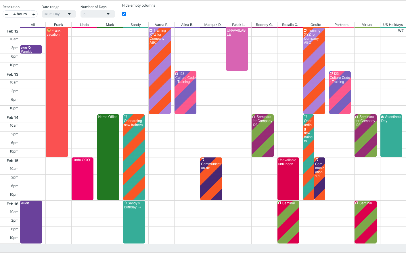 A Scheduling Solution for Workforce Trainers and Training Events ...