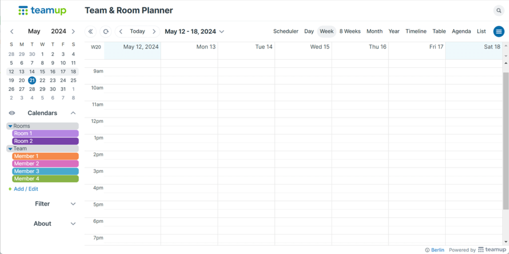 Getting Started with Calendar Templates | Teamup Blog