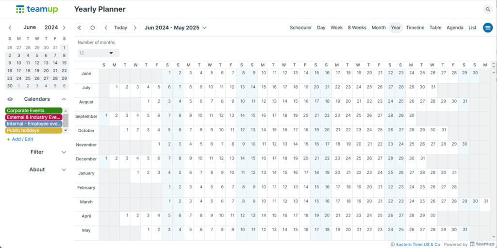 Getting Started with Calendar Templates | Teamup Blog